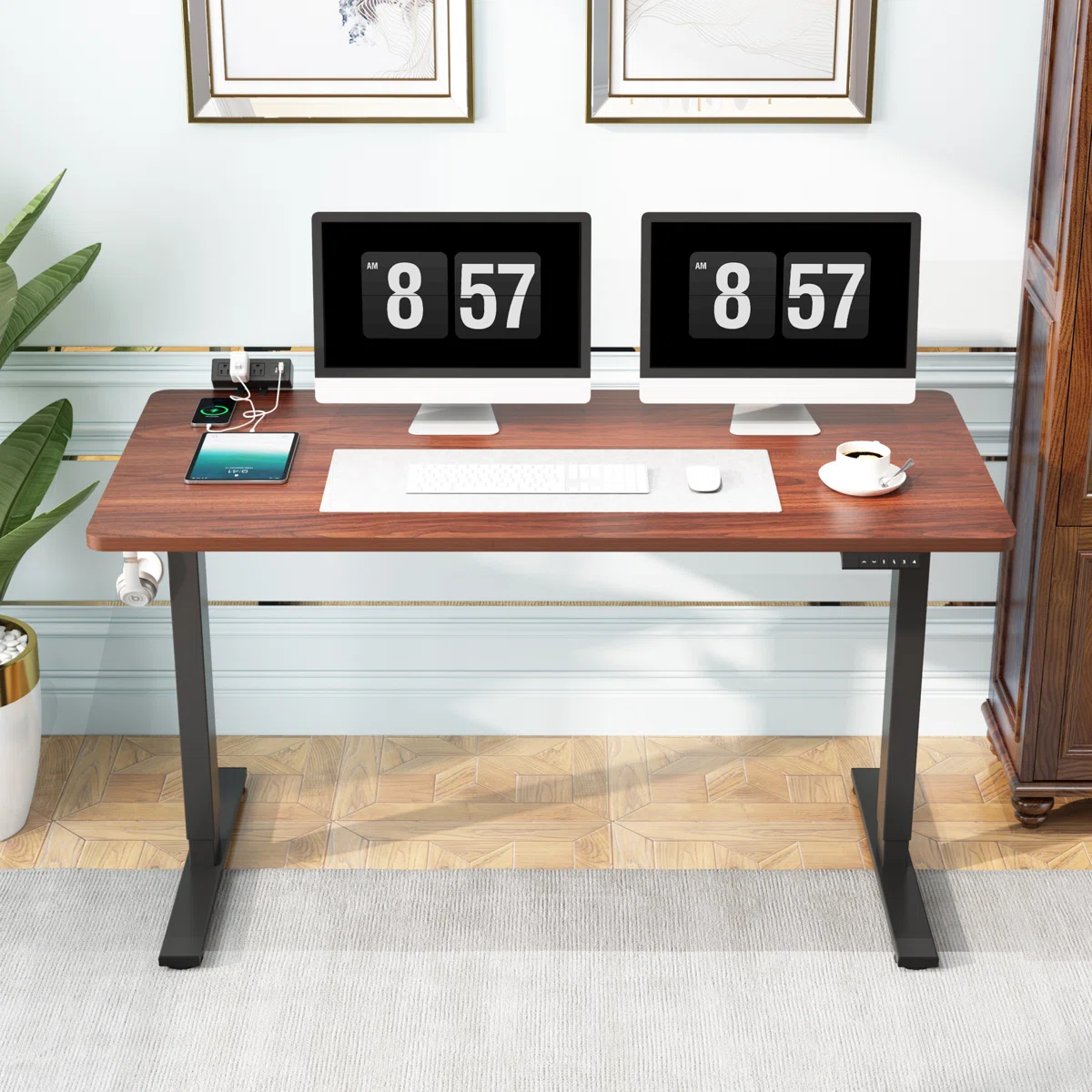 Electric Adjustable Standing Desk (150cm) - Furniture Village Kenya ...